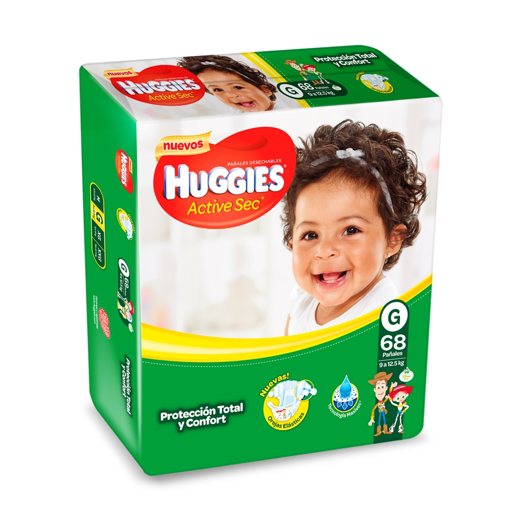 HUGGIES ACTIVE SEC G X68 - Lagos Distribuidores