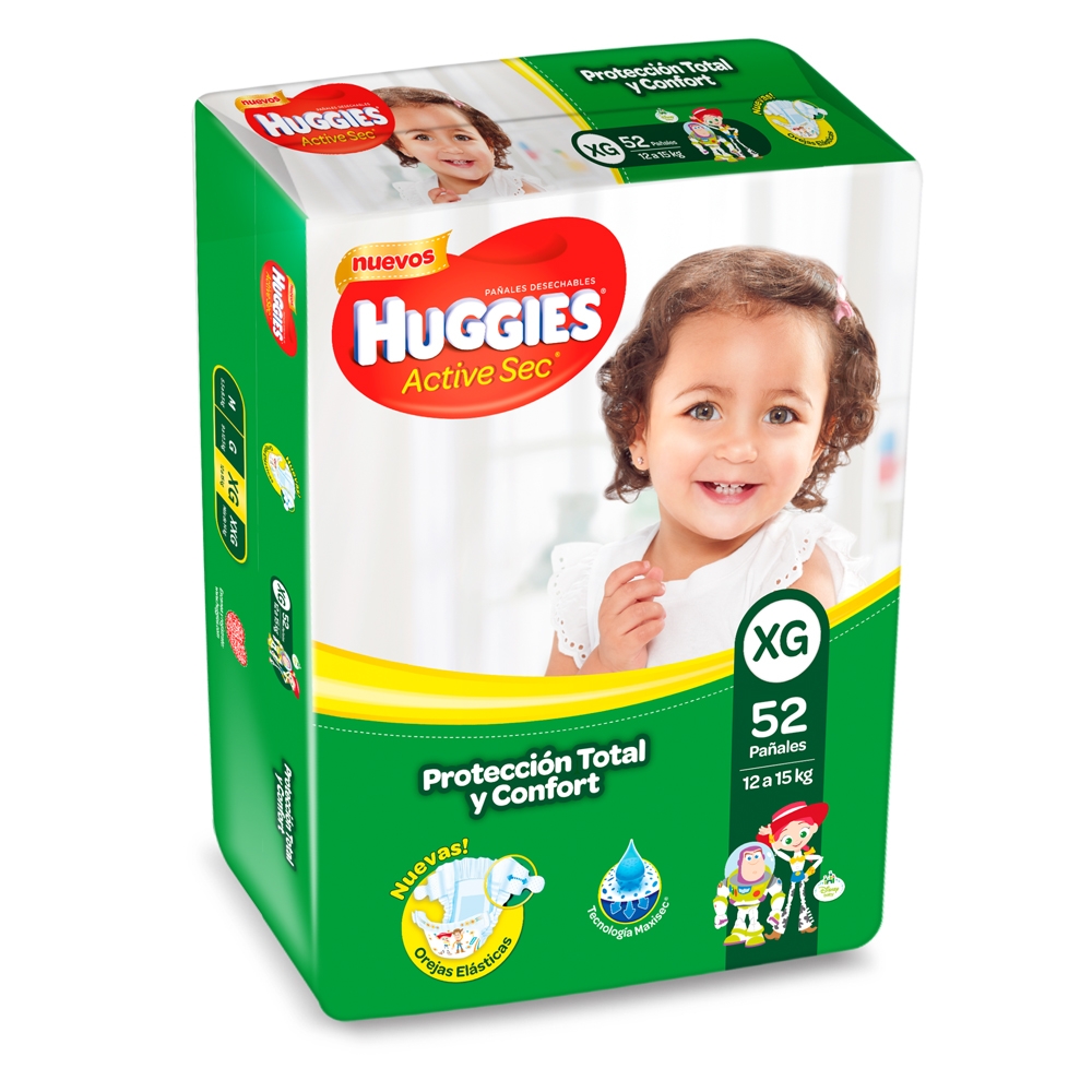 HUGGIES ACTIVE SEC XG X52 - Lagos Distribuidores