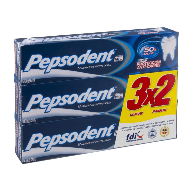 PEPSODENT PASTA DENTAL PROT.ANTI CARIES 130 GRS. X3 - Lagos Distribuidores